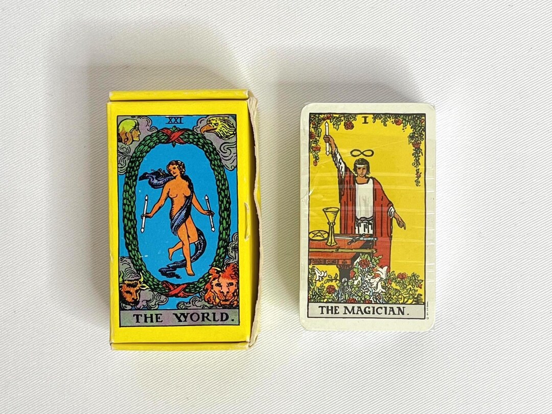 Miniature Rider-waite Tarot Deck | Vintage Tarot | Sealed Mini Tarot ...