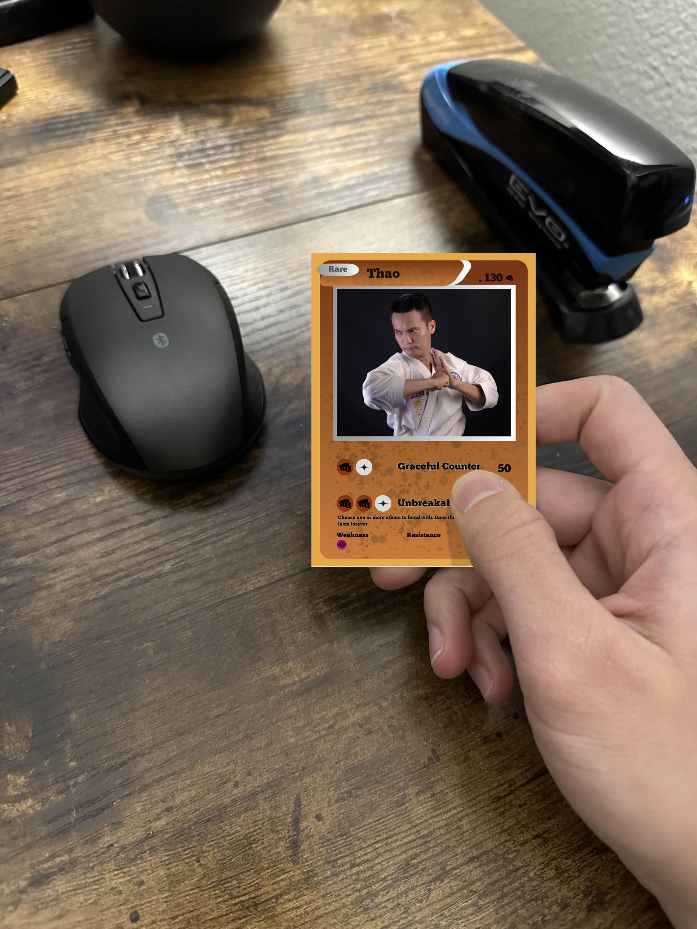 Customizable Photo Frame, Trading Card Game, Fighting Style, Canva ...