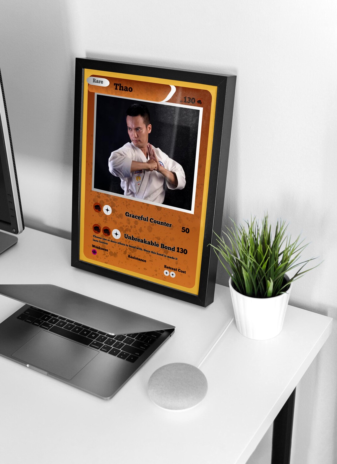 Customizable Photo Frame, Trading Card Game, Fighting Style, Canva ...