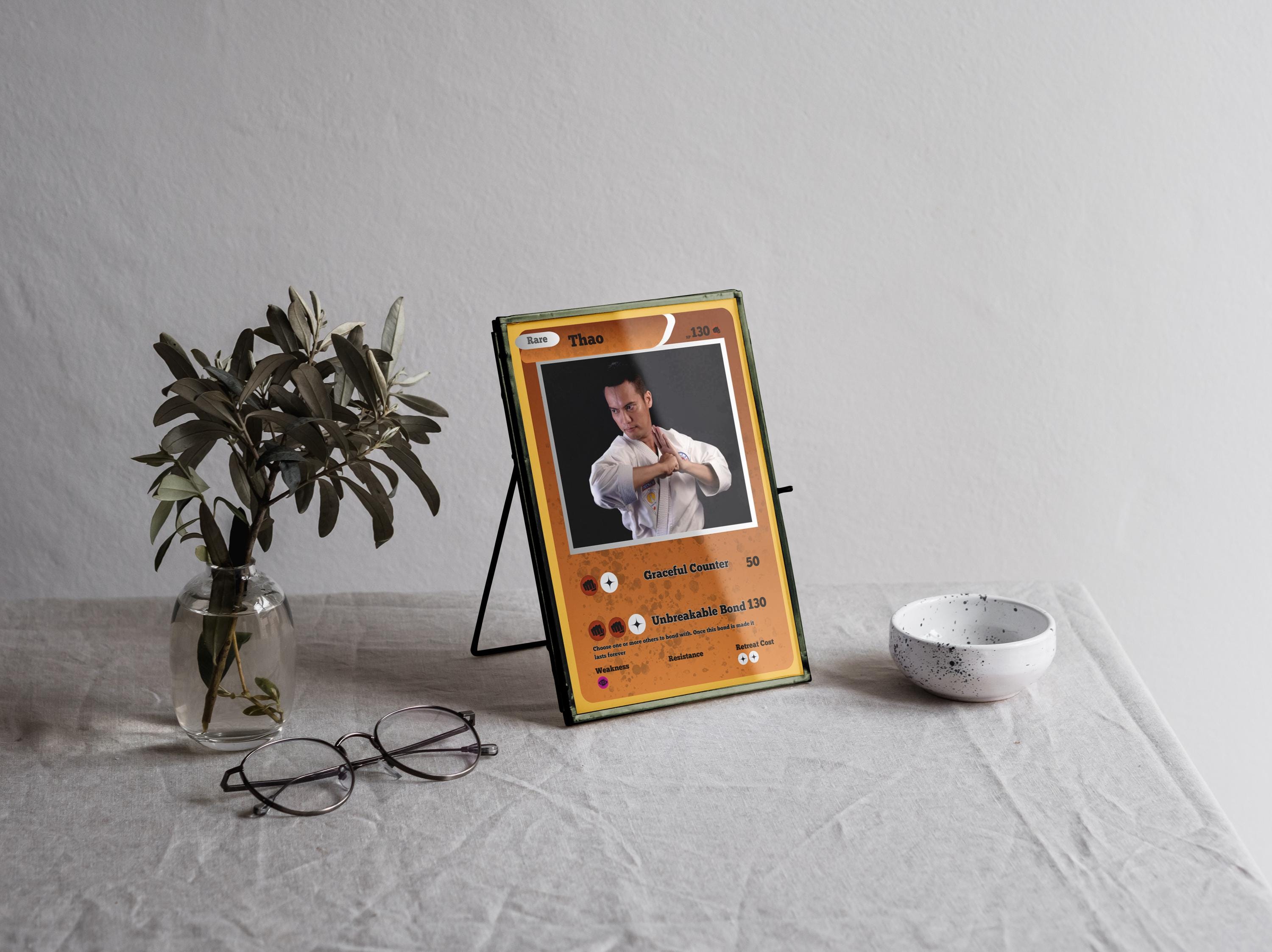 Customizable Photo Frame, Trading Card Game, Fighting Style, Canva ...