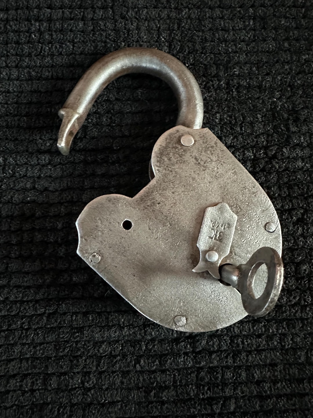 Decorative Metal Padlock and Key Old Padlock Vintage Padlock Rare ...