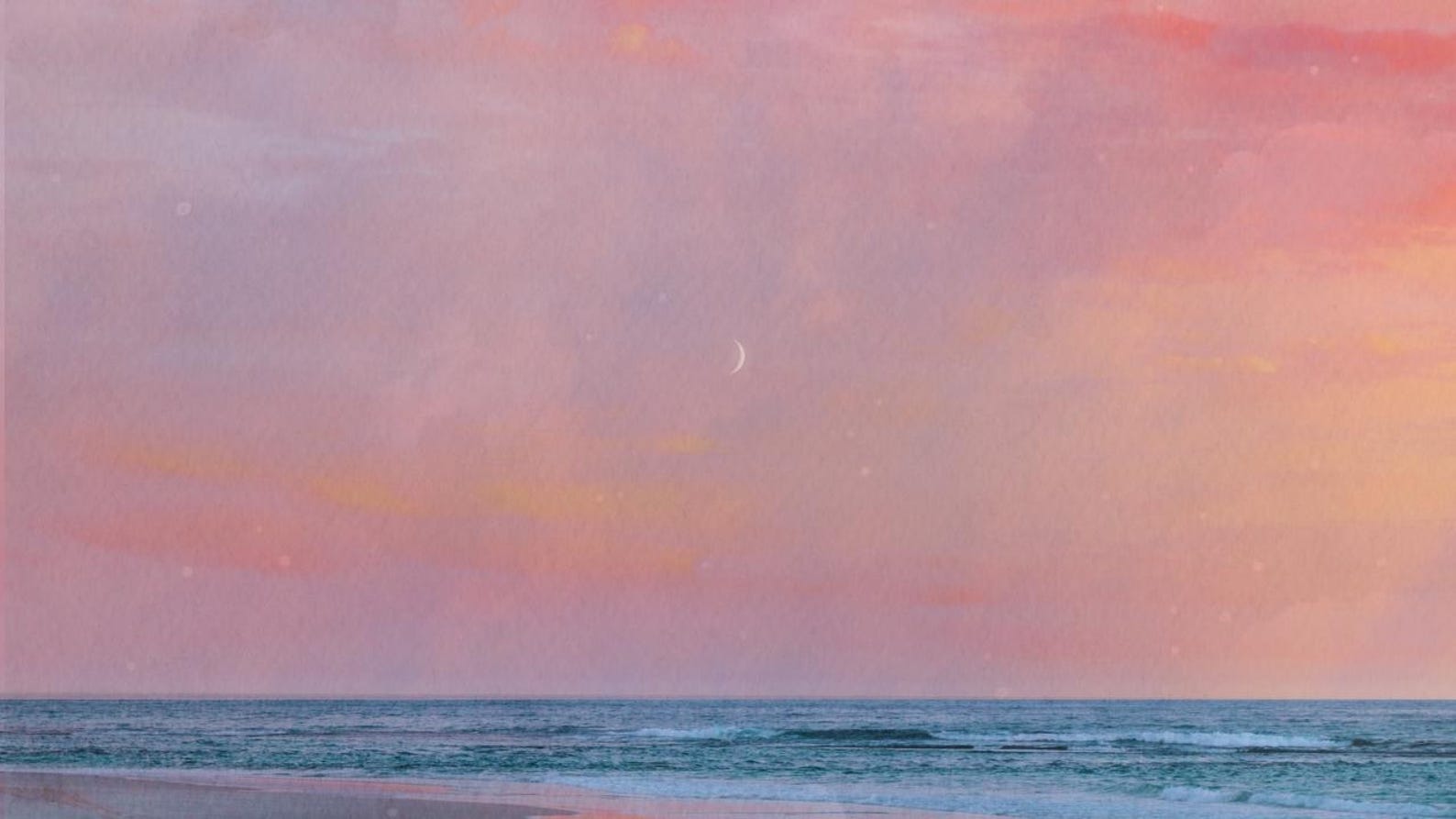Beach Sunset Virtual Background: Relaxing Zoom Background (JPG File) - Etsy