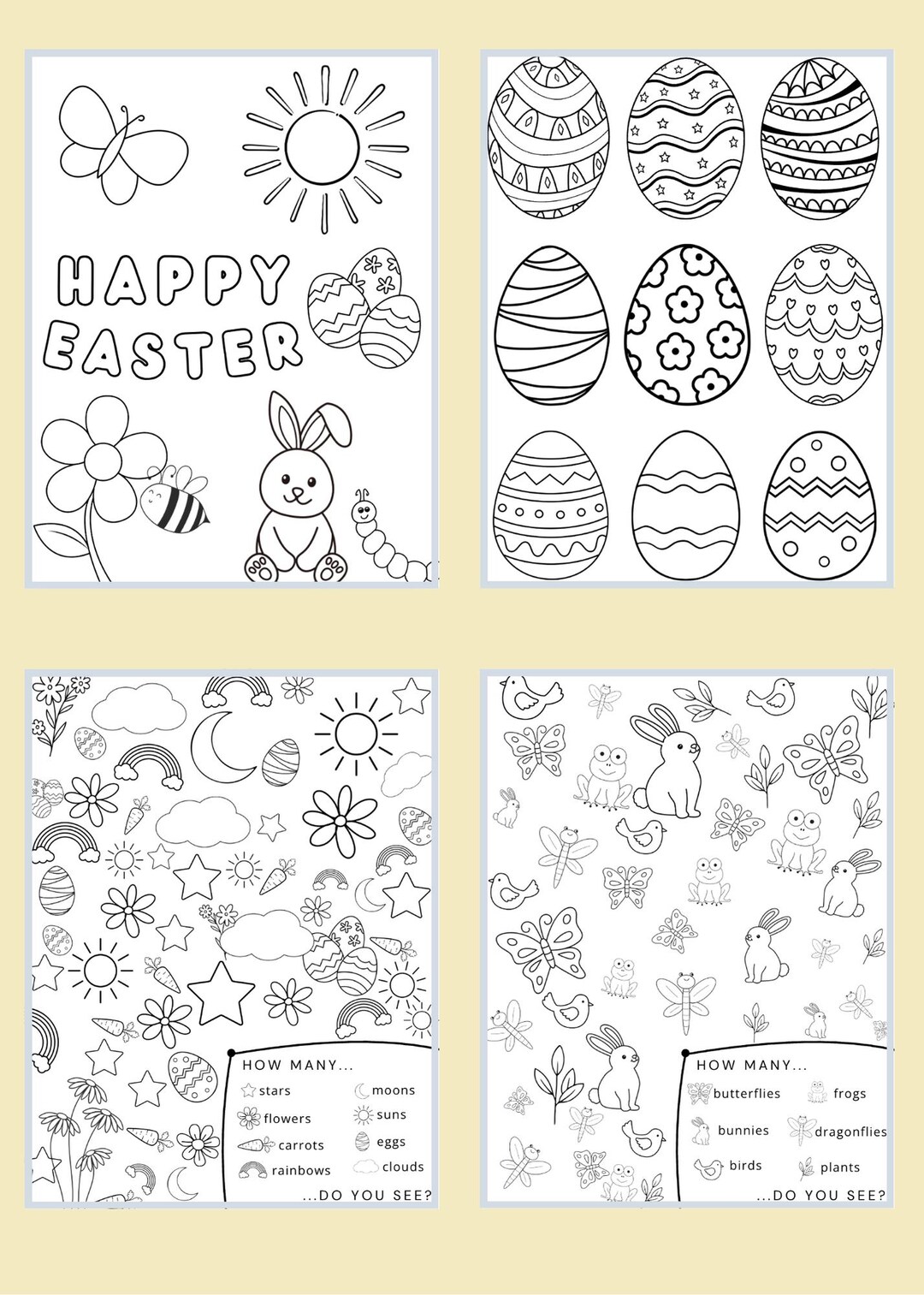 Printable Coloring and Activity Pages for Easter | Coloring and ...