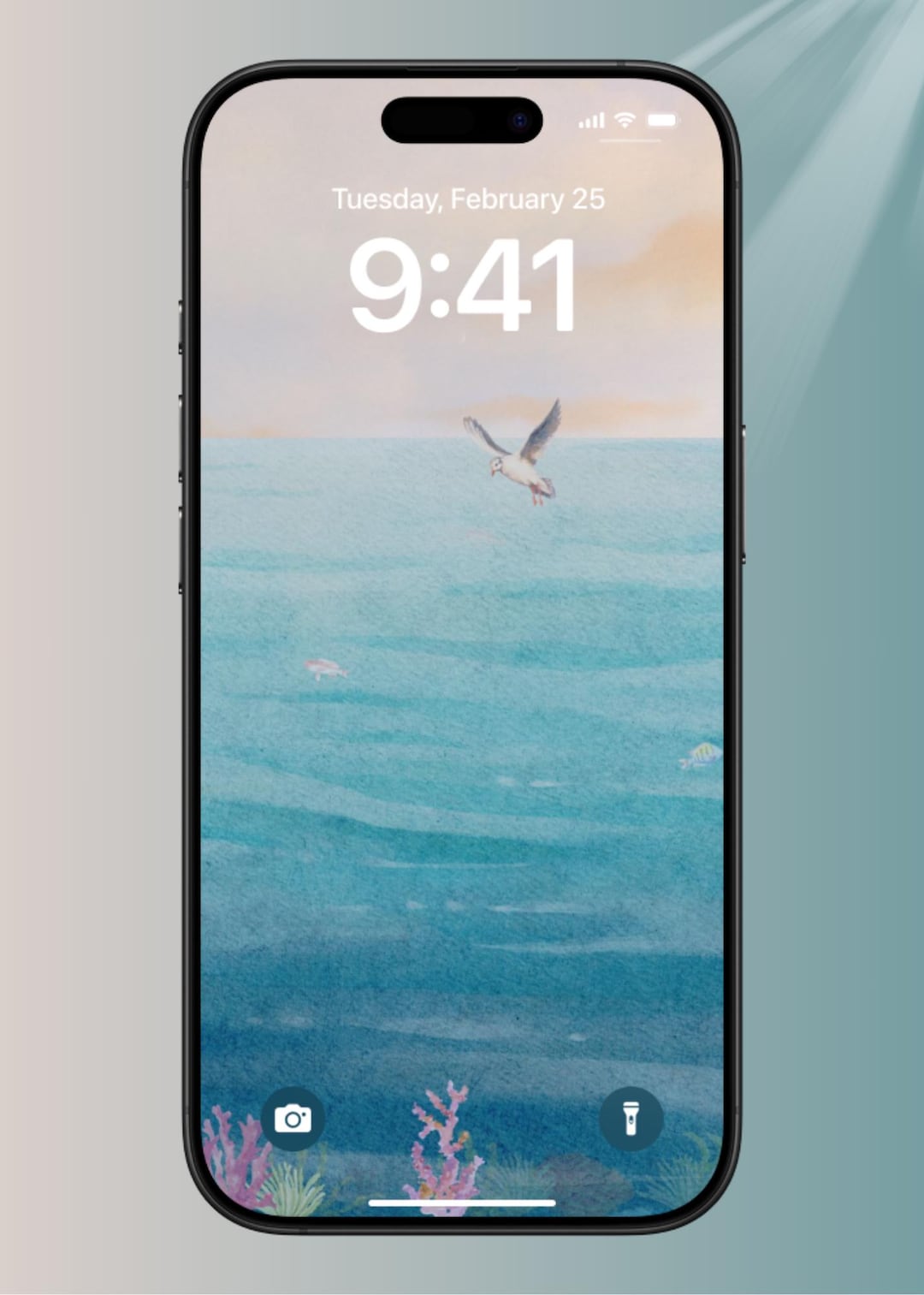 Seaside Seagull Phone Background: Ocean Collage (digital Download) - Etsy