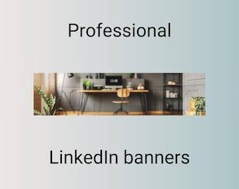 Professional Linkedin Banner Set: Blurred Office, Home Office (digital ...