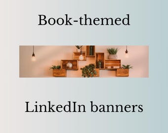 Book Shelf Linkedin Banner: Professional Literature Backgrounds (JPG ...