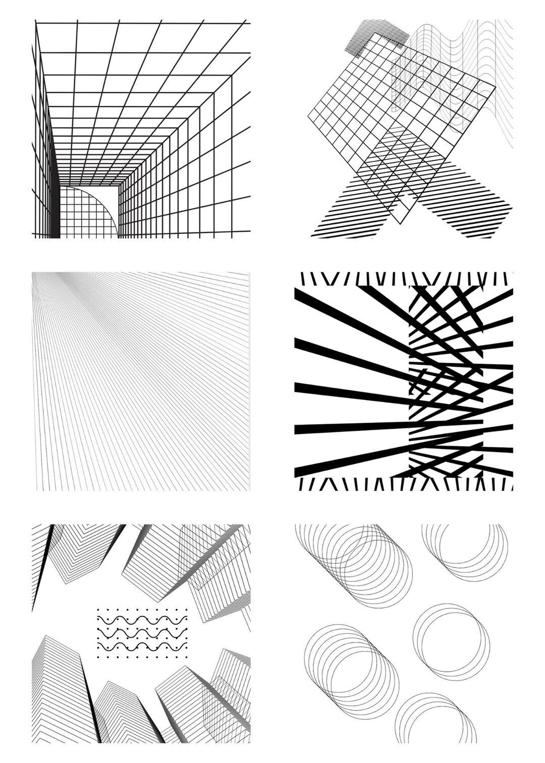 Abstract Perspective Coloring Pages (printable Download) - Etsy