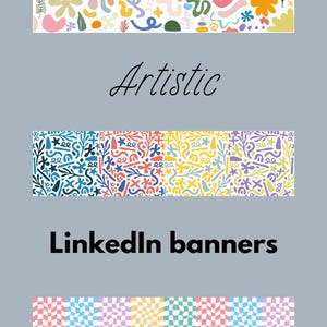 Artistic and Creative Linkedin Banner | Abstract Linkedin Banner ...