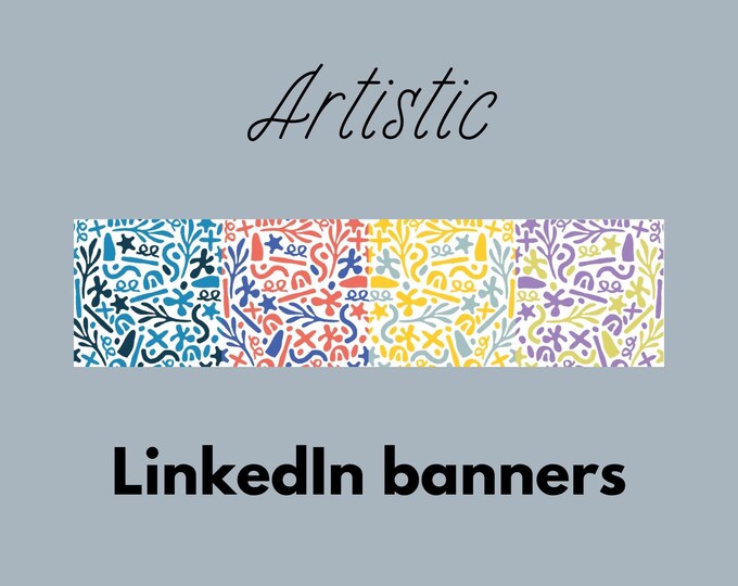Artistic and Creative Linkedin Banner | Abstract Linkedin Banner ...