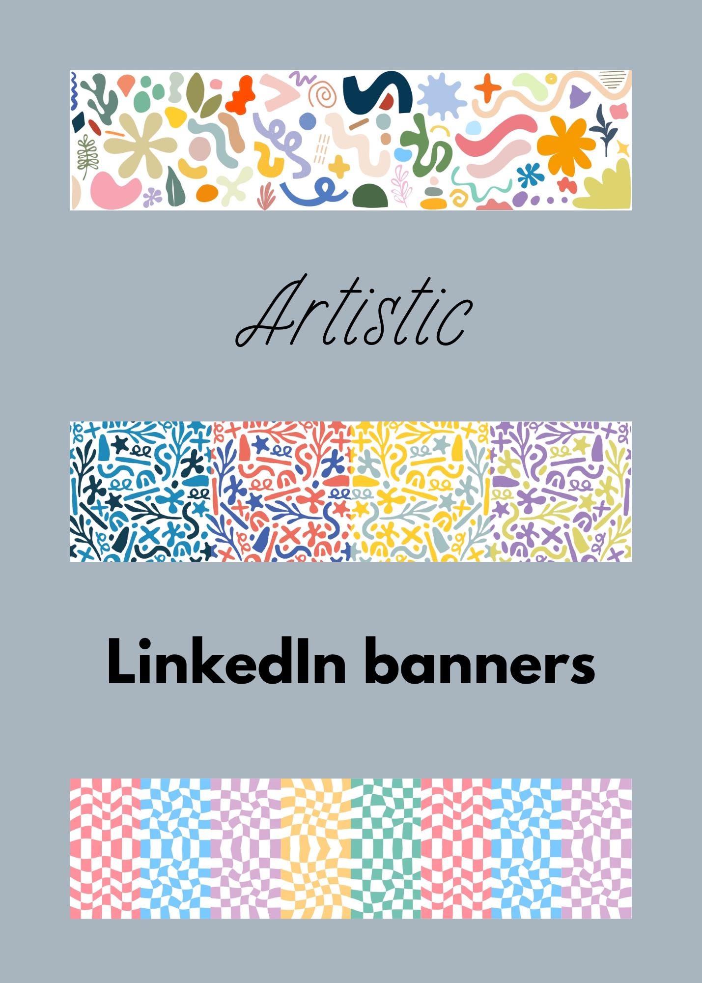 Artistic and Creative Linkedin Banner | Abstract Linkedin Banner ...