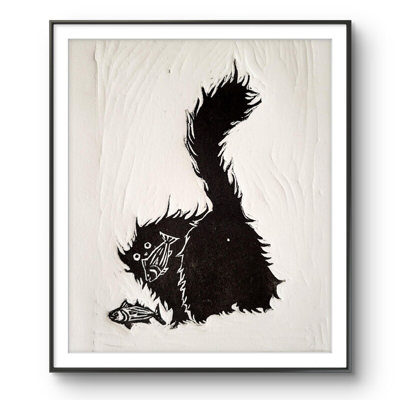 Original Cat Art - Etsy