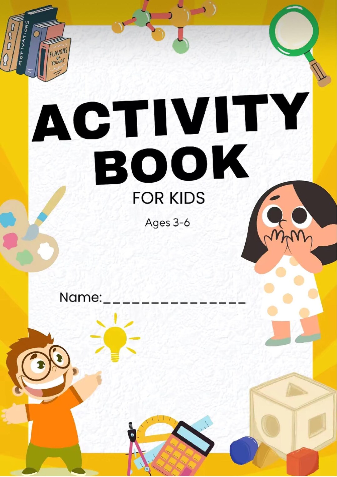 Activity Book for Kids - Etsy