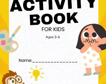 30 Page FUN Activity Book for Kids - Printable and Perfect for Keeping ...