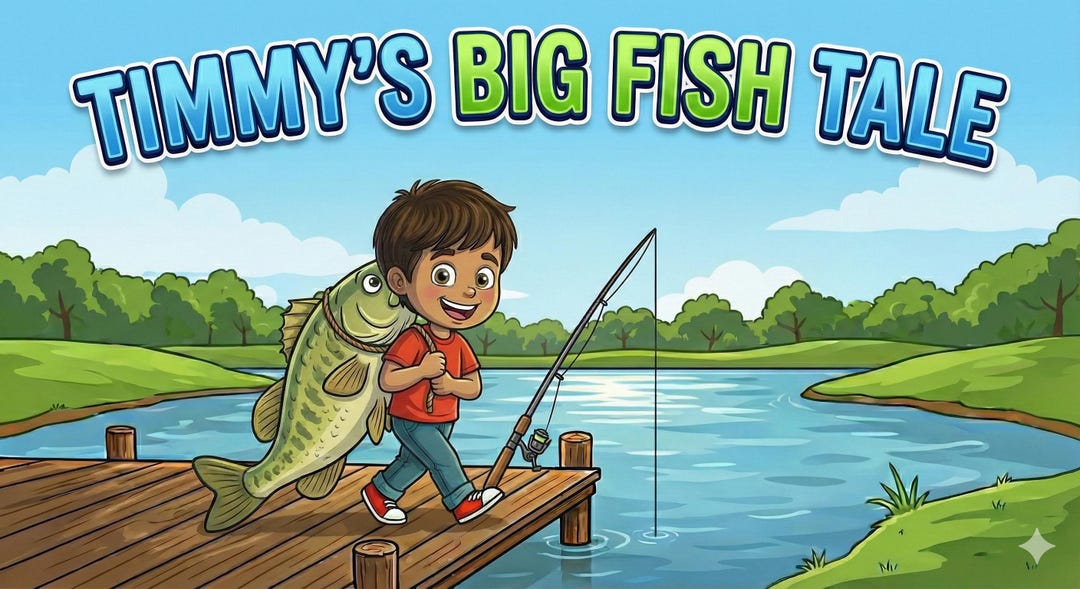 Timmy's Big Fish Tale - Etsy