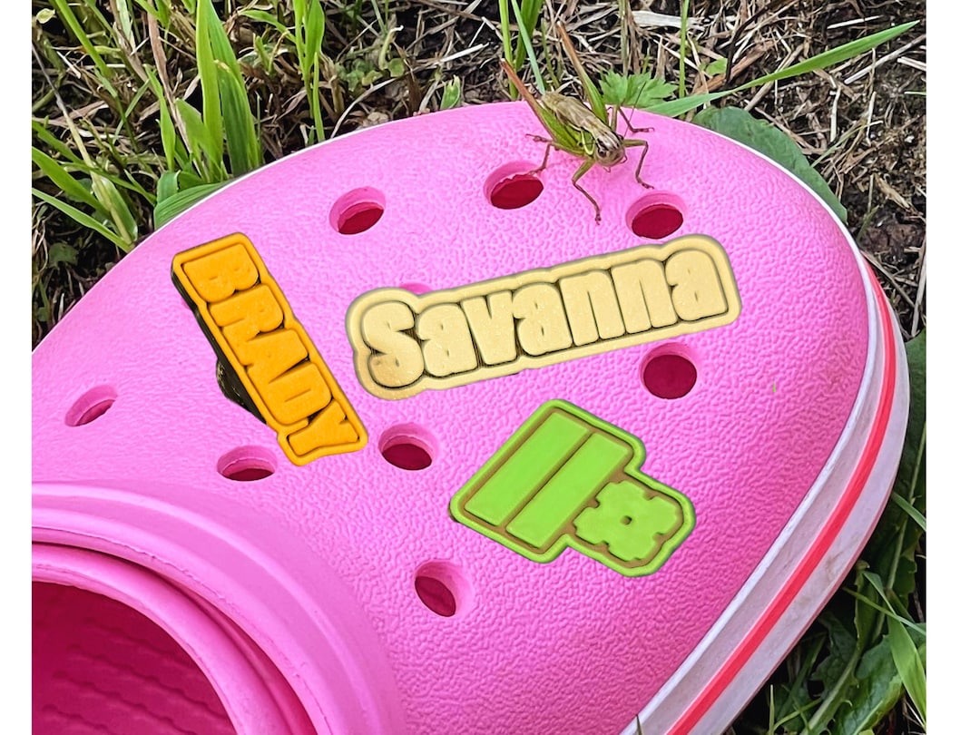 Custom Clog Shoe Charms Inserts, Your Name or Player Number, Choose ...