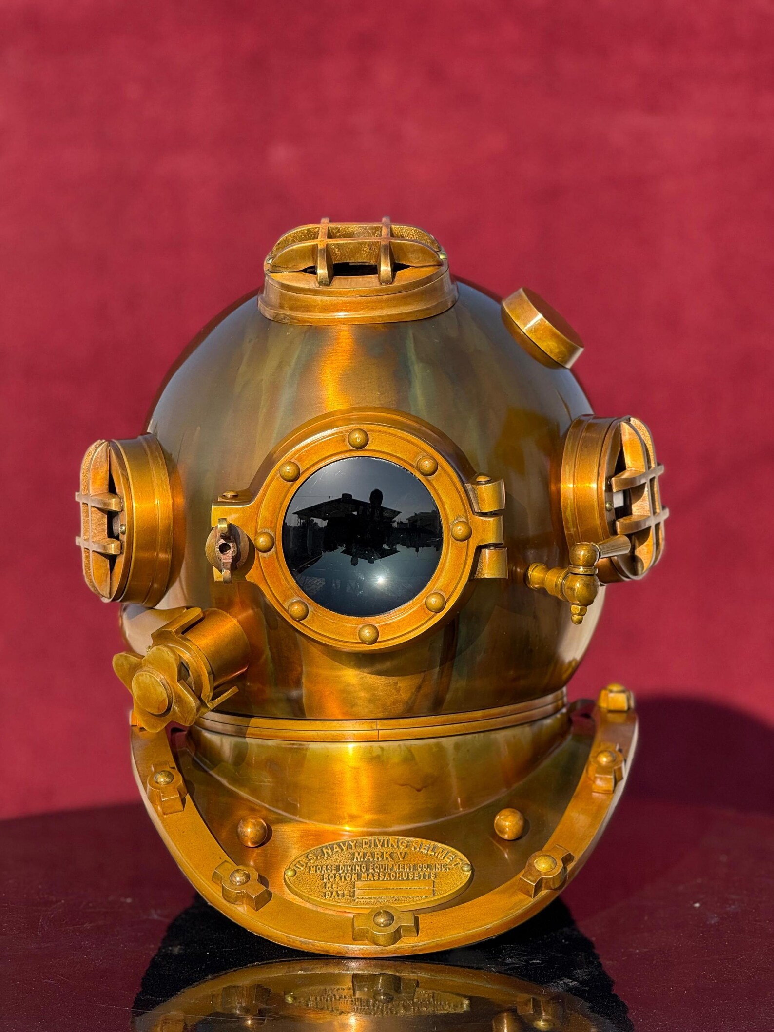 Heavy Double Ring Commando Antique Diving Helmet Deep Sea Nautical US ...