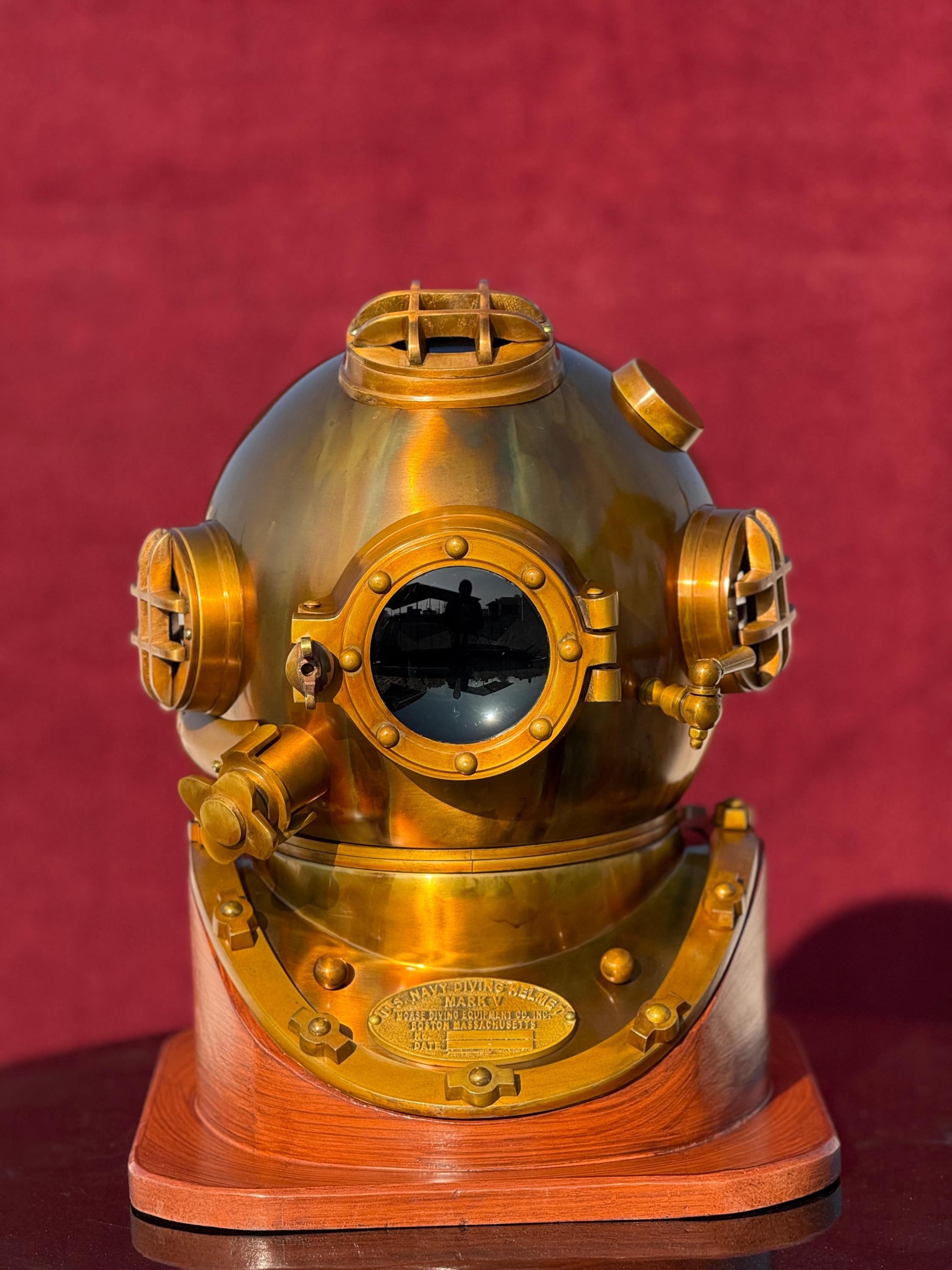 Heavy Double Ring Commando Antique Diving Helmet Deep Sea Nautical US ...