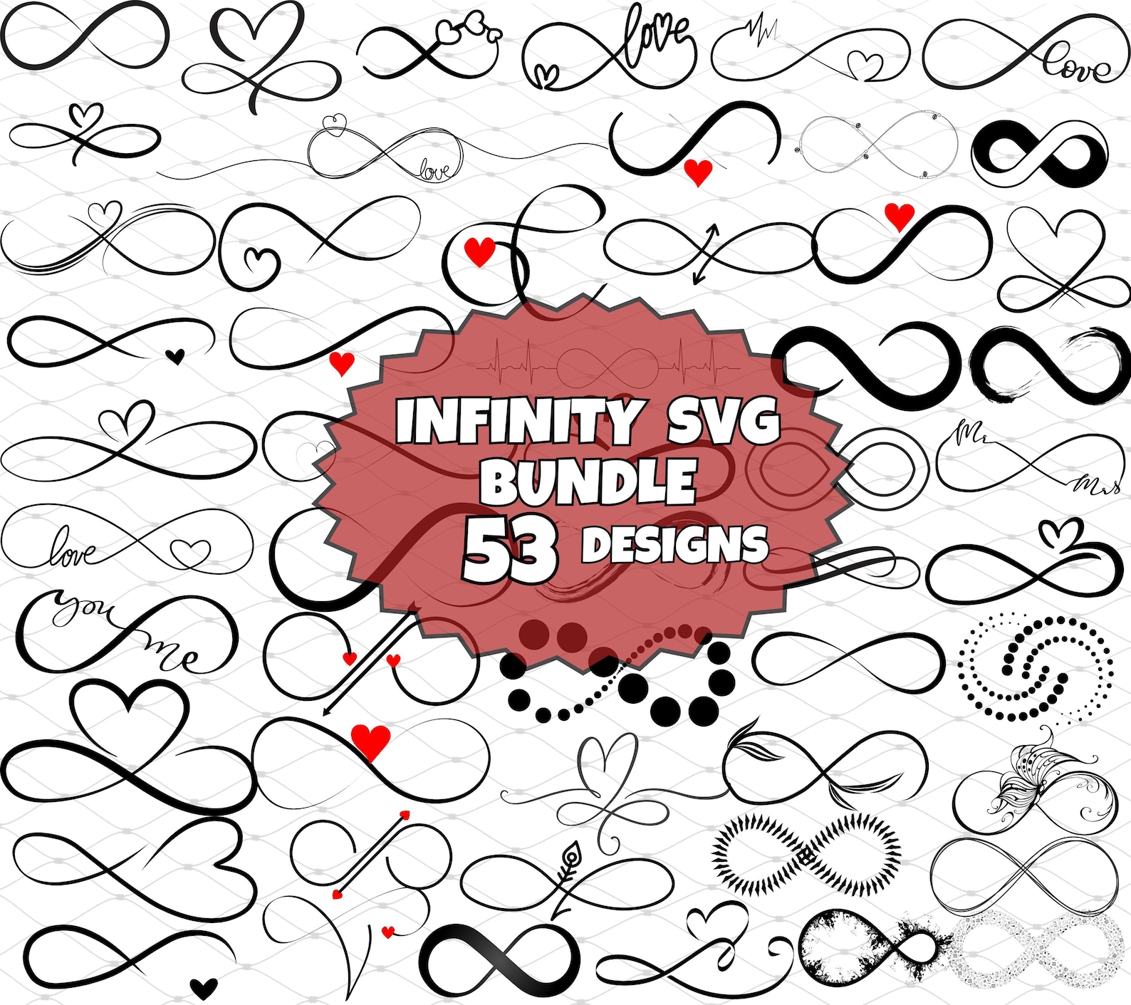 Infinity Symbol SVG, Infinity PNG Bundle, Infinity Clipart, Infinity ...