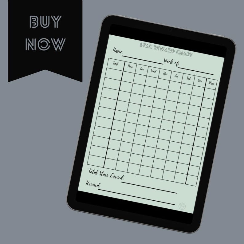 Printable Tracker | Reward Chart for Kids - Etsy Australia