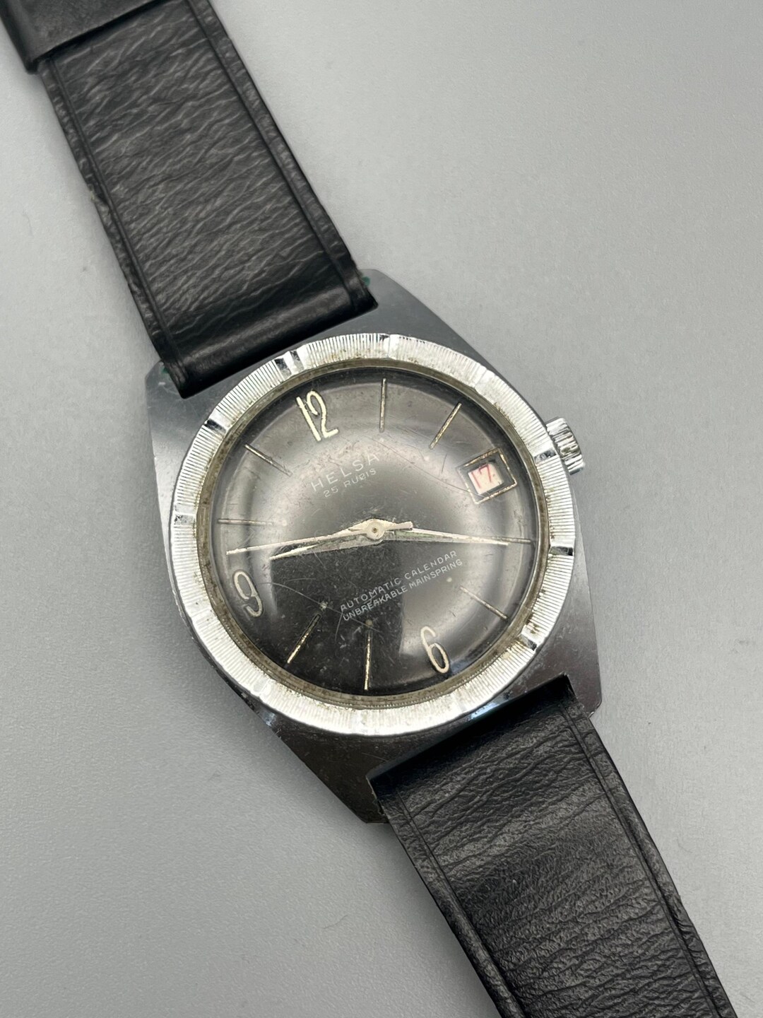 Vintage Helsa Automatic 25 Jewels Mens Watch - Etsy