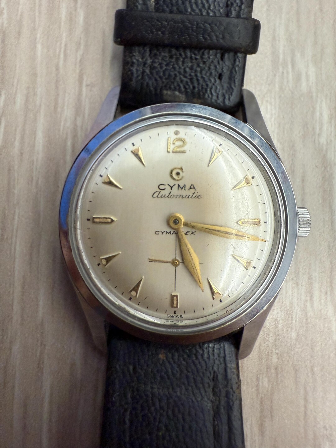 Vintage Cyma Cymaflex Automatic Mens Watch (32mm) - Etsy