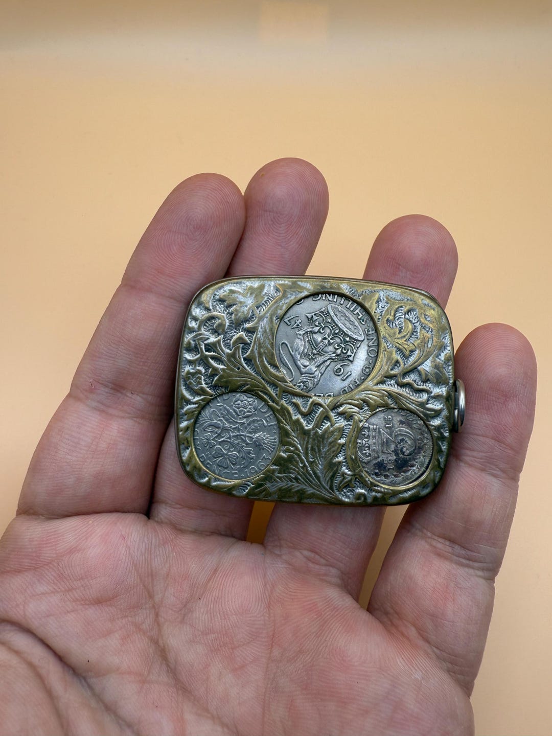 Nickel Plated Vintage Sovereign and Coin Holder - Etsy