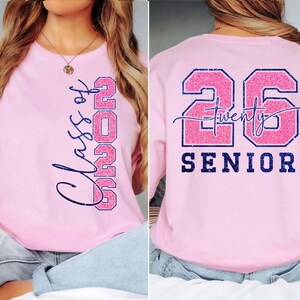 Senior Class of 2026 Retro T-shirt: Front & Back Design - Etsy