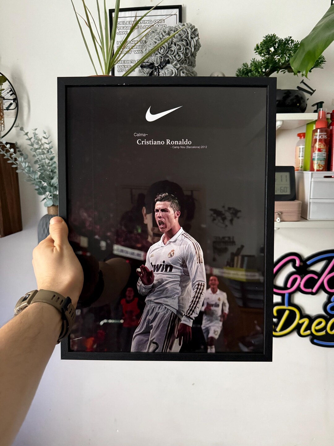 CR7 Cristiano Ronaldo Poster Framed Home Decor Room Decor Vintage Retro ...