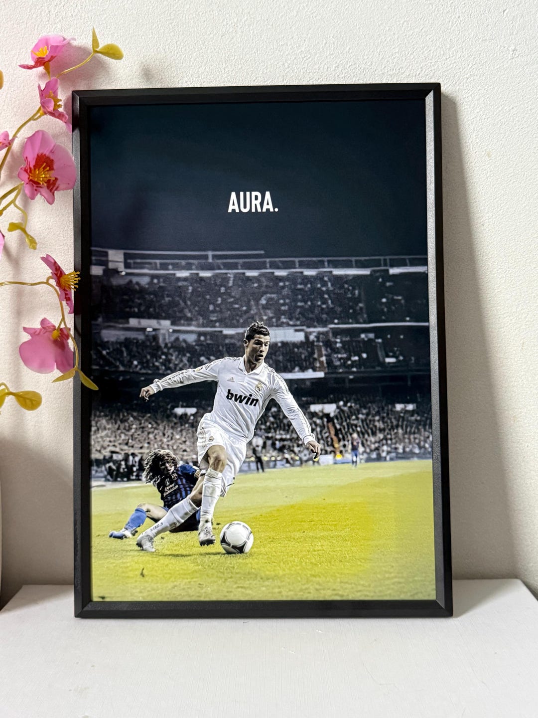 CR7 aura Cristiano Ronaldo Poster Framed Home Decor Room Decor Vintage ...