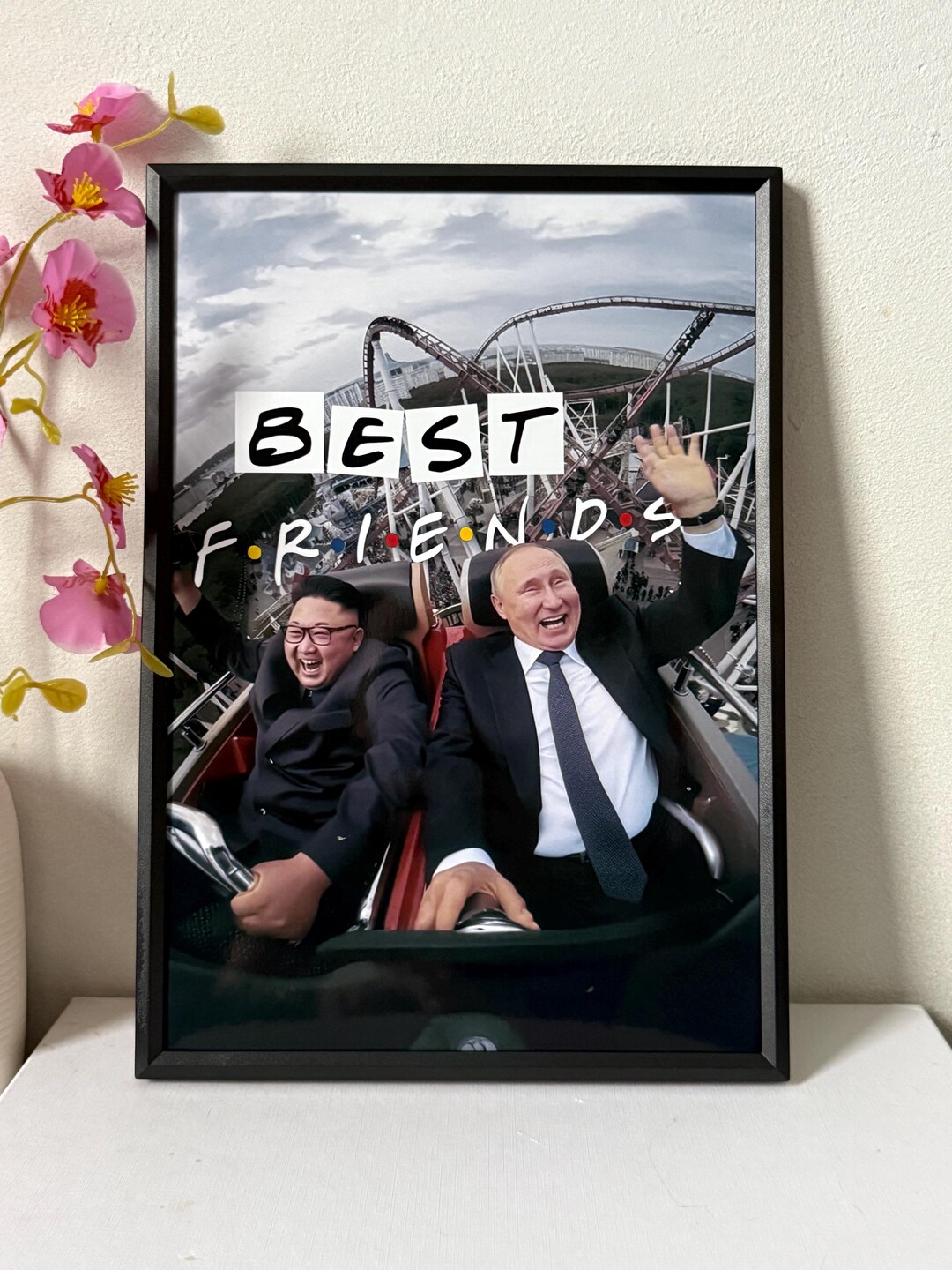 Putin & Kim Jong Un best Friends Poster Framed Home Decor Room Decor ...