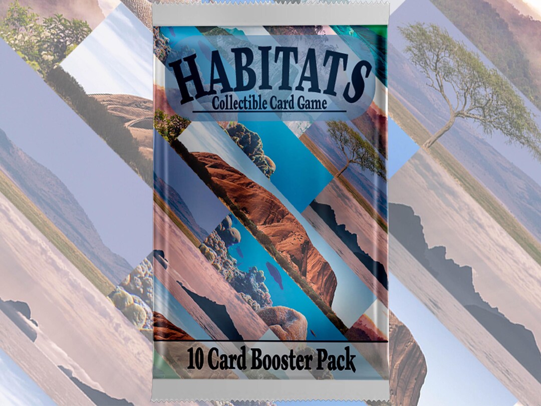Habitats Animal Card Game Booster Pack - Etsy