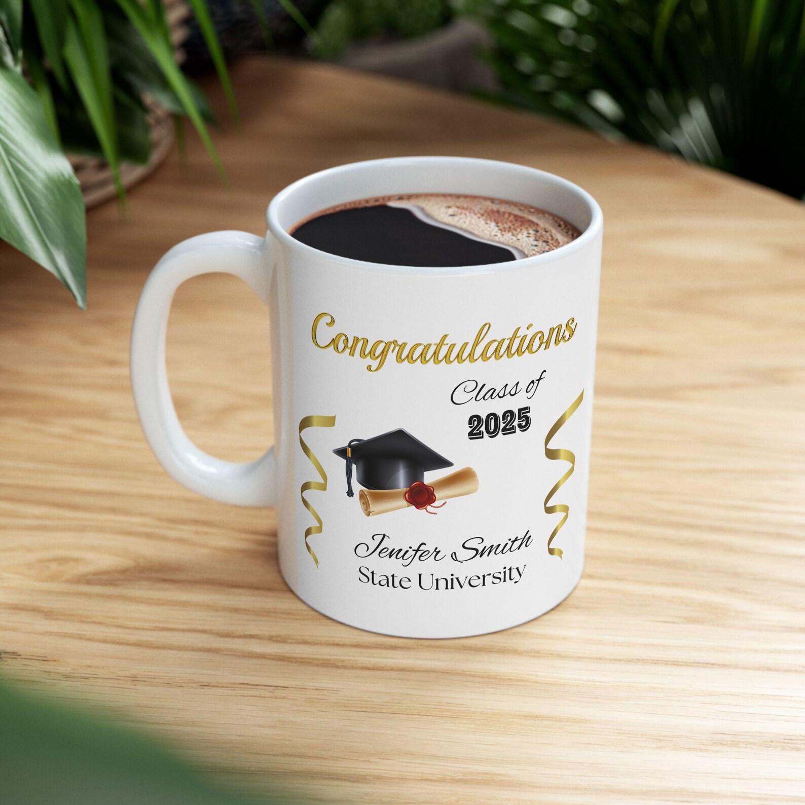 Graduation Personalized Mug Class of 2025 Graduation Gift Senior 2025 ...