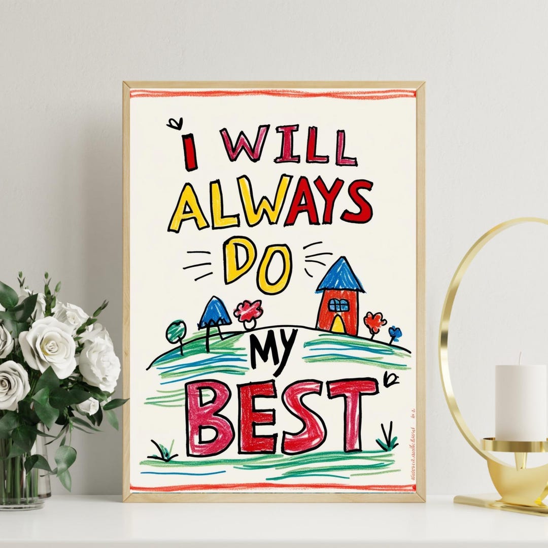 Positive Affirmation Classroom Decor | Playroom Wall Art Instant ...