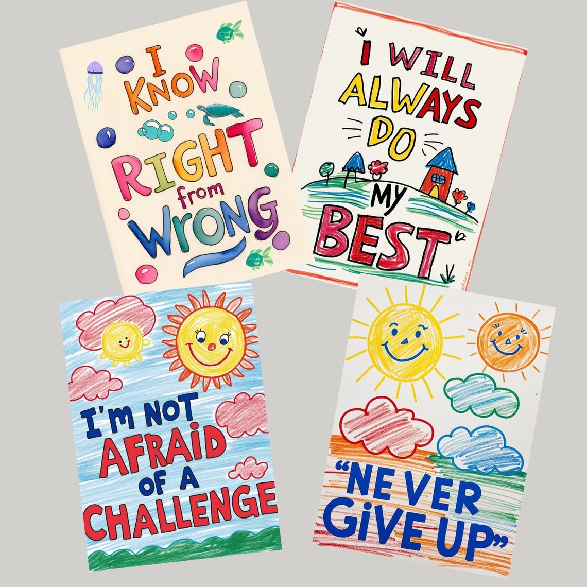 Daily Positive Affirmation Printable Wall Art | Elementary Classroom ...