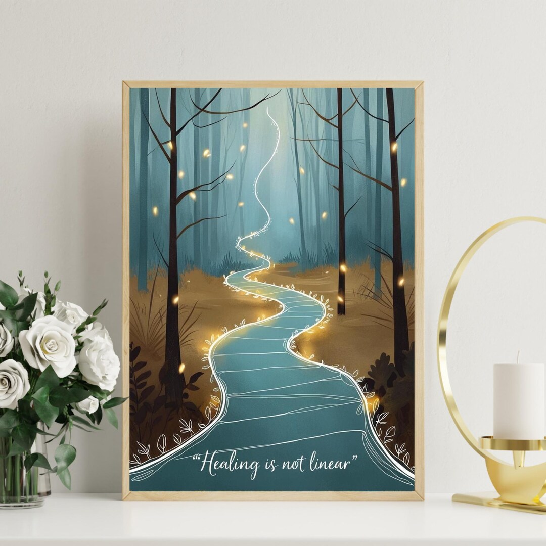 Healing Therapy Office Decor Mental Health Quote Print Self Care