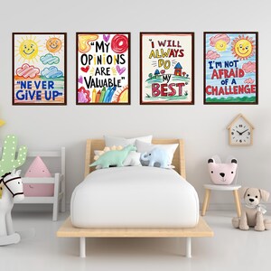 Daily Positive Affirmation Printable Wall Art | Elementary Classroom ...