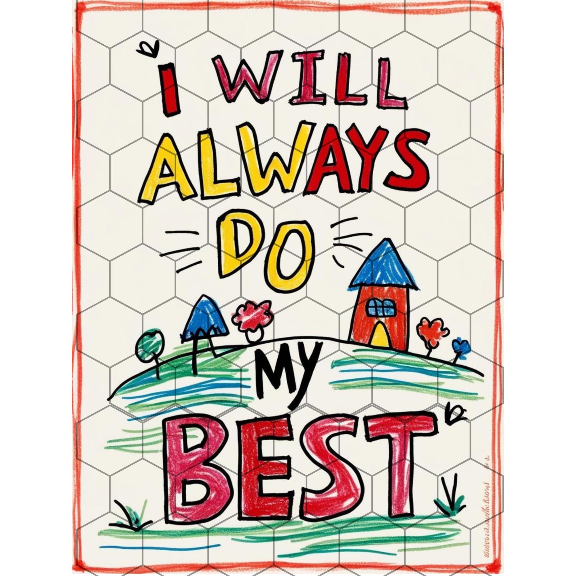 Daily Positive Affirmation Printable Wall Art | Elementary Classroom ...