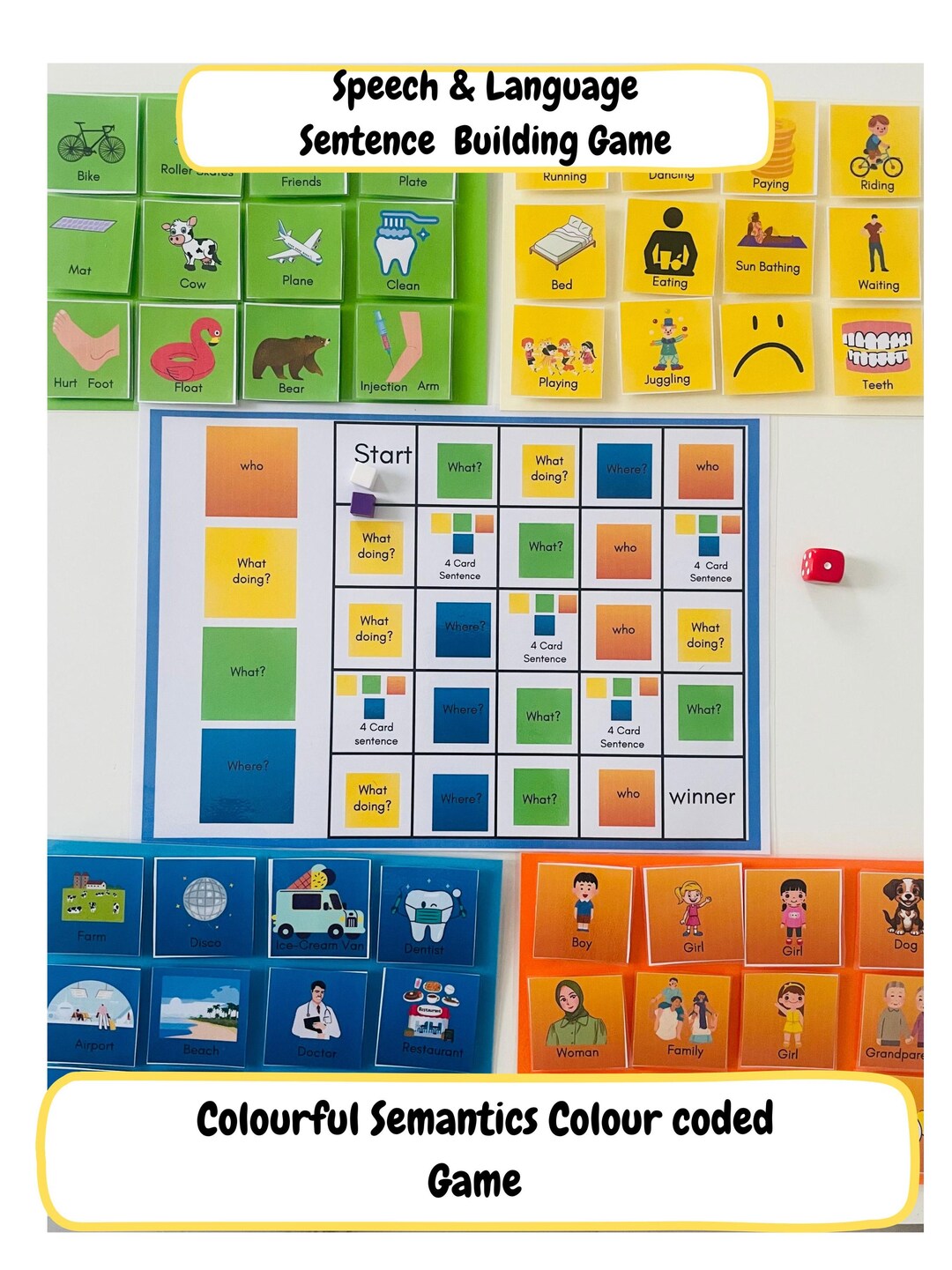 Picture Word Recognition Game | Speech & Language, Vocabulary (PDF ...