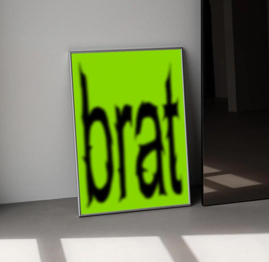 Charli XCX Brat Poster Print, Original Design, Room Deco, Poster Wall ...