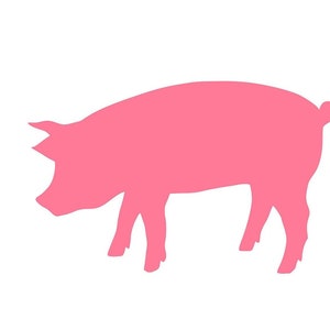 20 Pack - Paper Pig Shapes Die Cuts Pig Hog Cutouts Barnyard Animal ...
