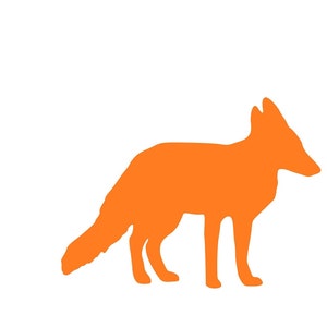 20 Pack Paper Fox Shapes Fox Cutouts Die Cuts Woodland Animal ...