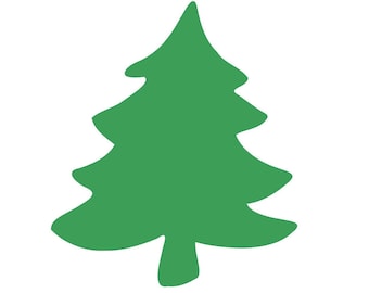Paper Pine Tree Cutouts - Christmas Tree Die Cuts, 20 Pack - DIY Winter ...