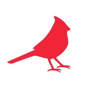 Paper Cardinal Die Cuts: Winter Bird Craft Shapes, (20) Pack - Etsy