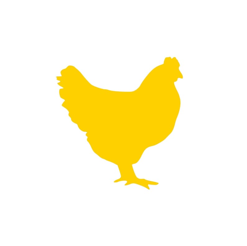 20 Pack Paper Chicken Shapes Chicken Shapes Die Cut | Etsy