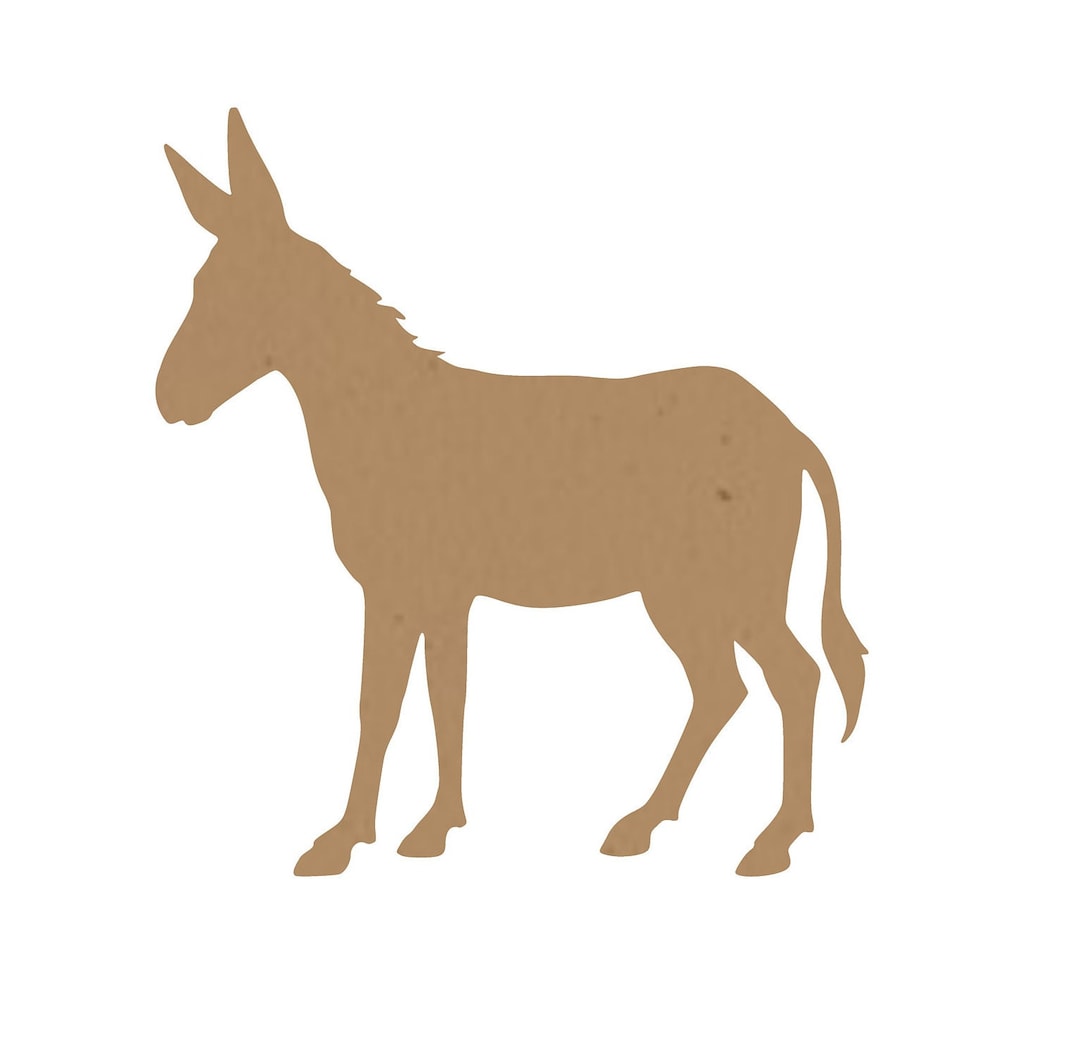 20 Pack - Paper Donkey Shape Die Cut Cutout Burro Pack Animal Farm ...