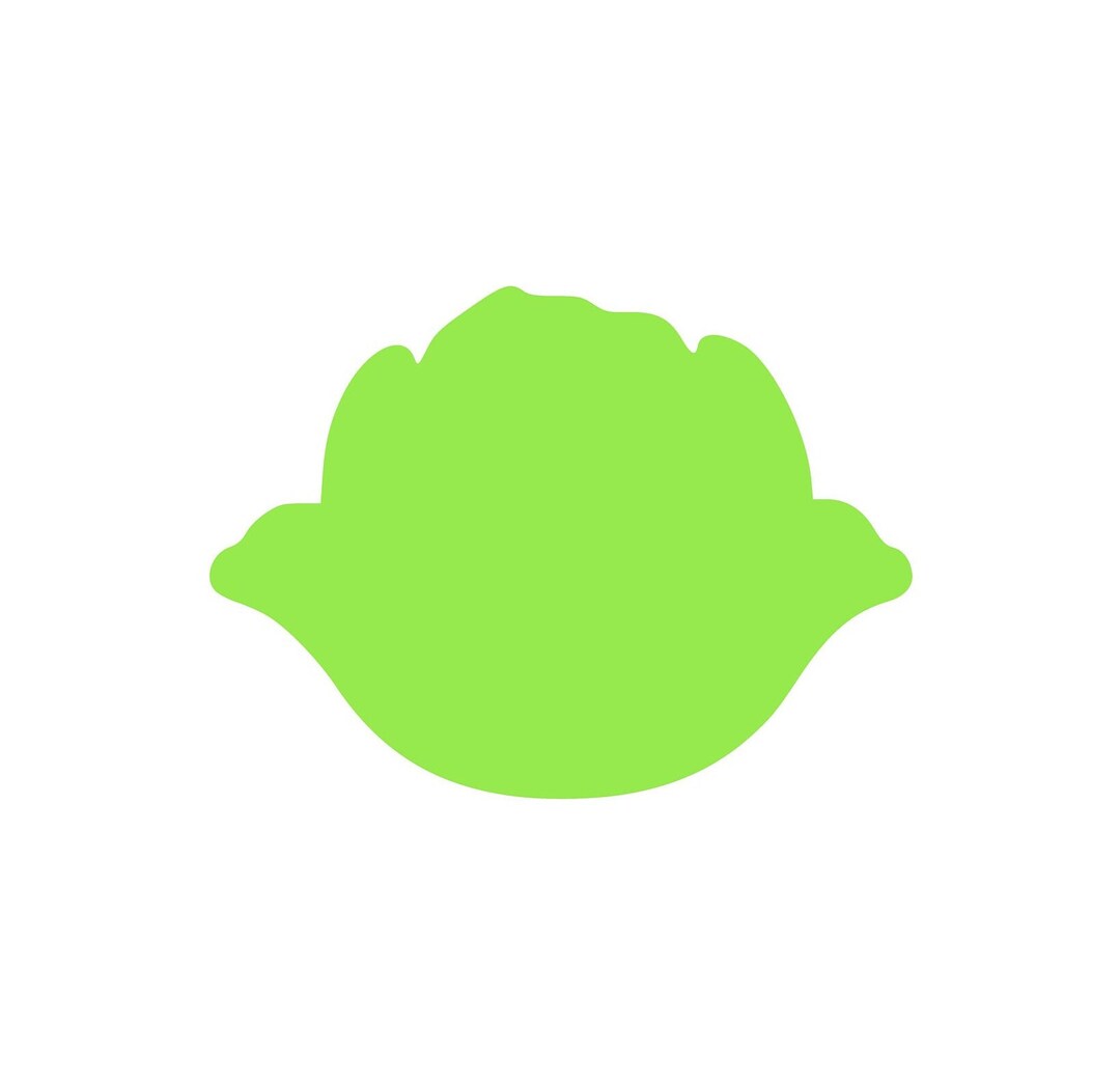 20 Pack - Paper Lettuce Shape Die Cut Cutout Garden Head Leaf Salad ...