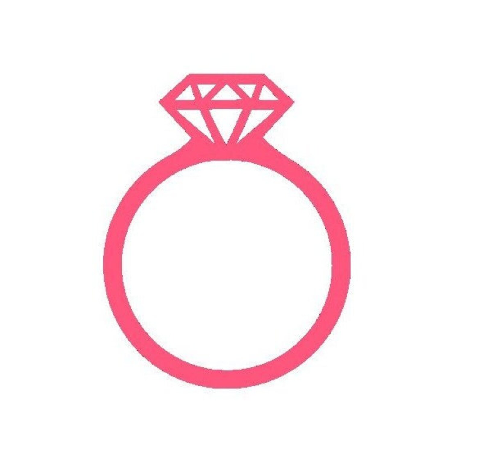 20 Paper Diamond Ring Cutouts: Bachelorette Party Decor - Etsy