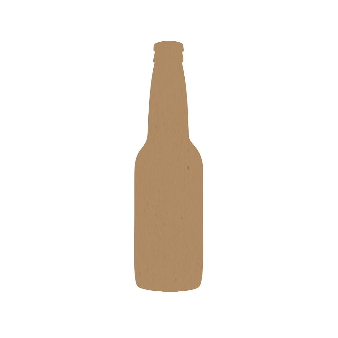 20 Pack - Paper Beer Bottle Shape Die Cut Alcoholic Beverage Cutout ...