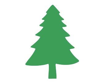 20 Pack Paper Evergreen Tree Shape Cutouts Die Cut Christmas | Etsy