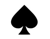 20 Pack Paper Spade Shapes Die Cut Spade Cutouts Playing - Etsy